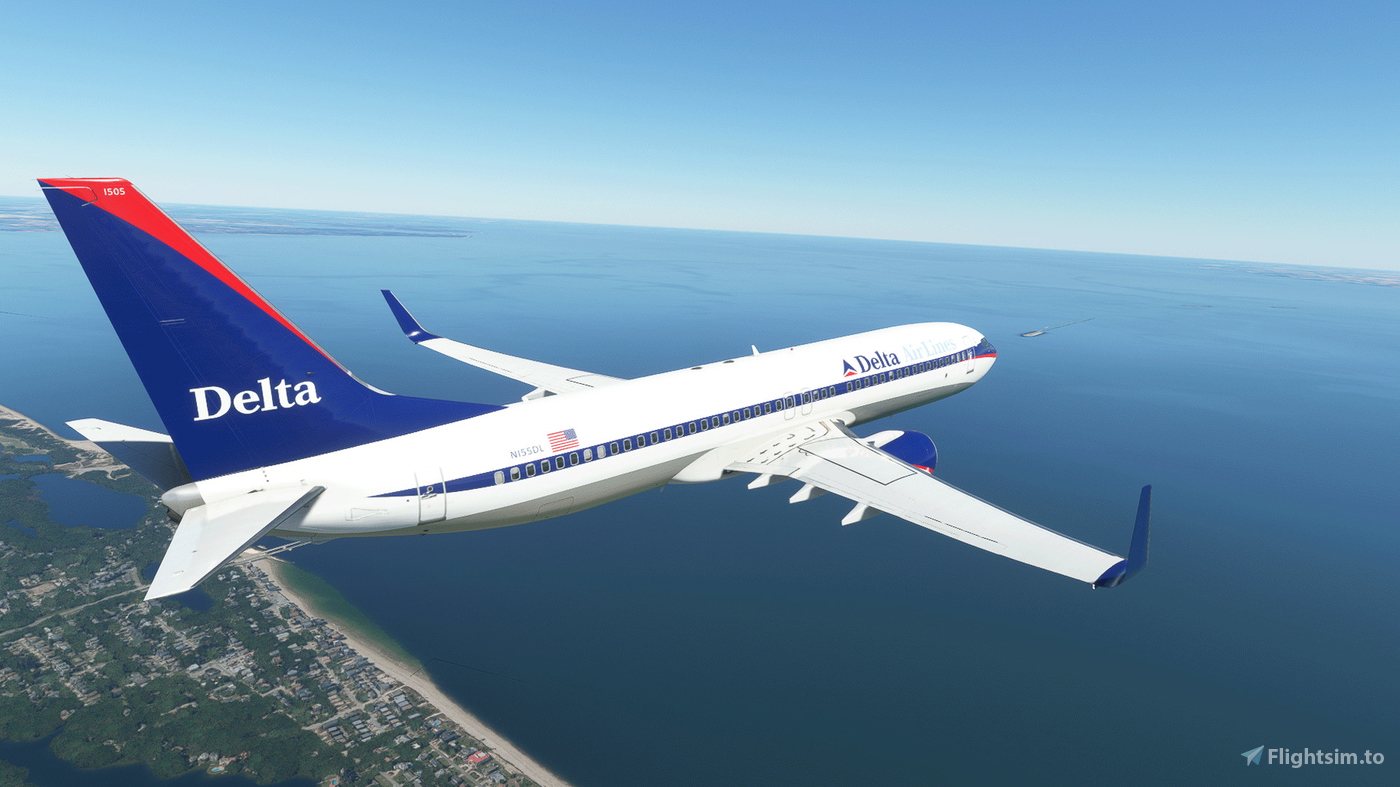 PMDG 737-800 w/ cabin Delta Air Lines - Interim Design (N155DL) for ...