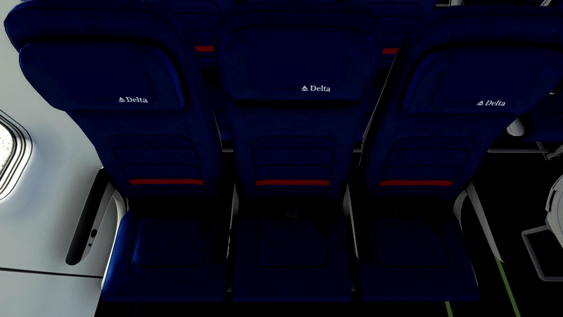 PMDG 737-800 w/ cabin Delta Air Lines - Interim Design (N155DL) for ...