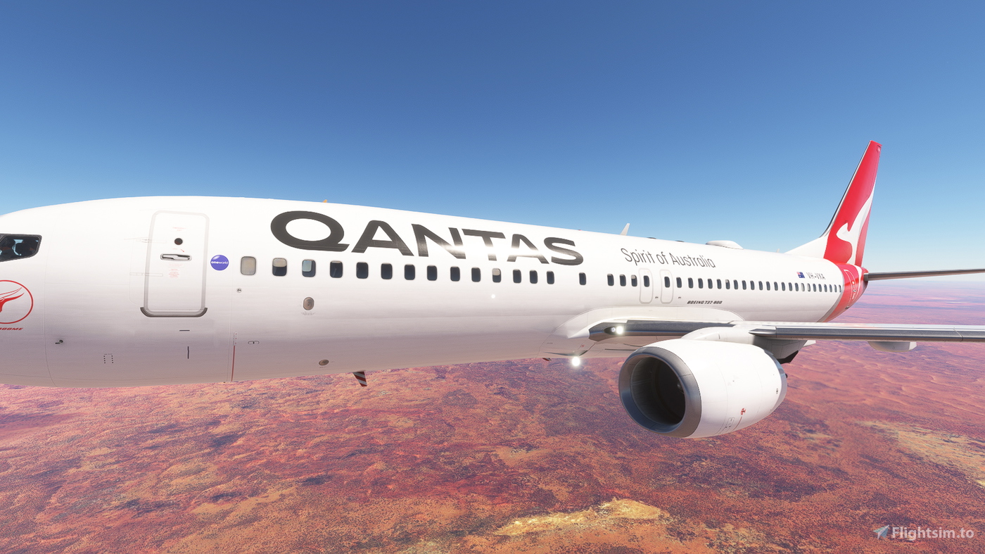 PMDG 737-800 w/ cabin Qantas Fleet Part 1 for Microsoft Flight ...