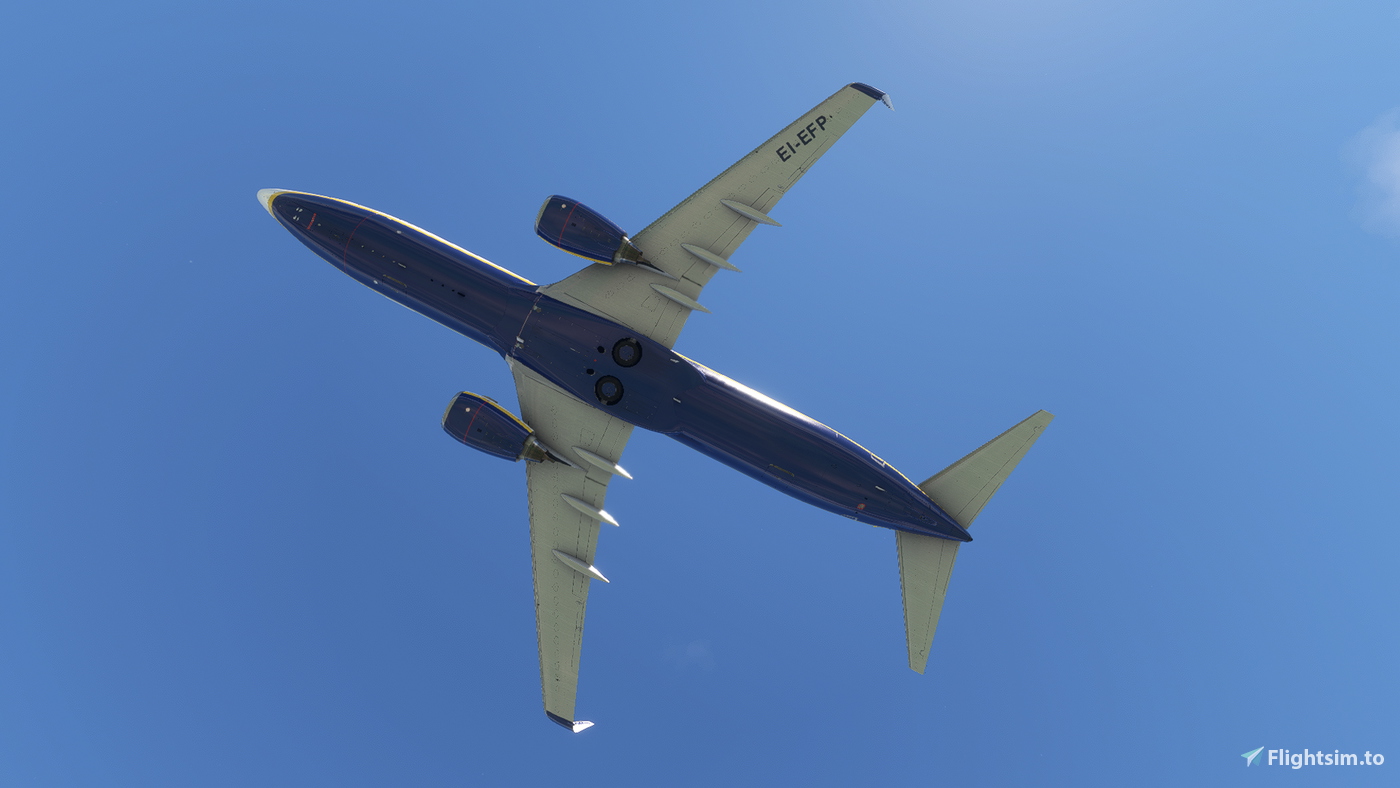 PMDG 737-800 w/ cabin Ryanair - Says Yes to Europe sticker (EI-EFP) for ...
