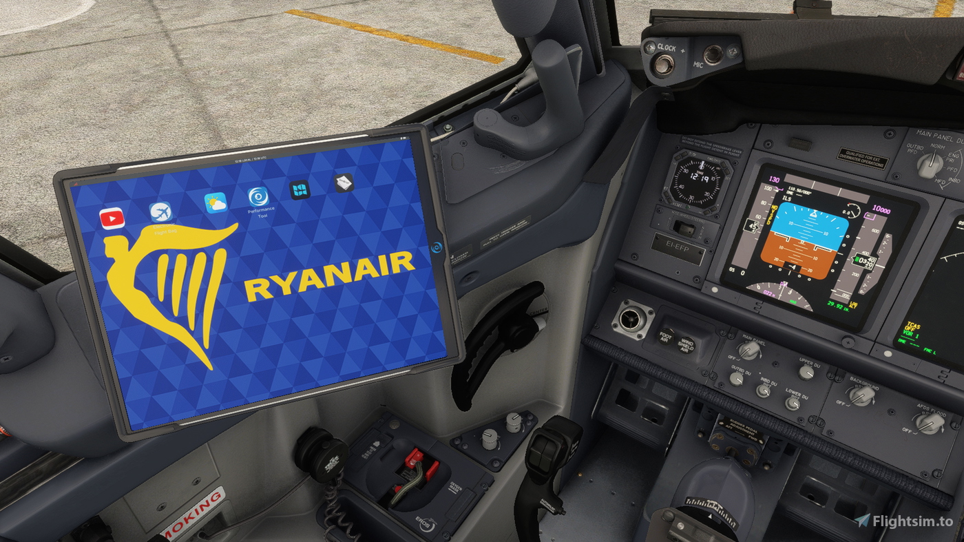 PMDG 737-800 w/ cabin Ryanair - Says Yes to Europe sticker (EI-EFP) for ...