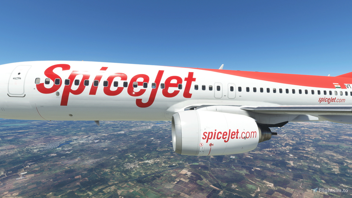 PMDG 737-800 /w cabin SpiceJet (VT-SGJ) for Microsoft Flight Simulator ...