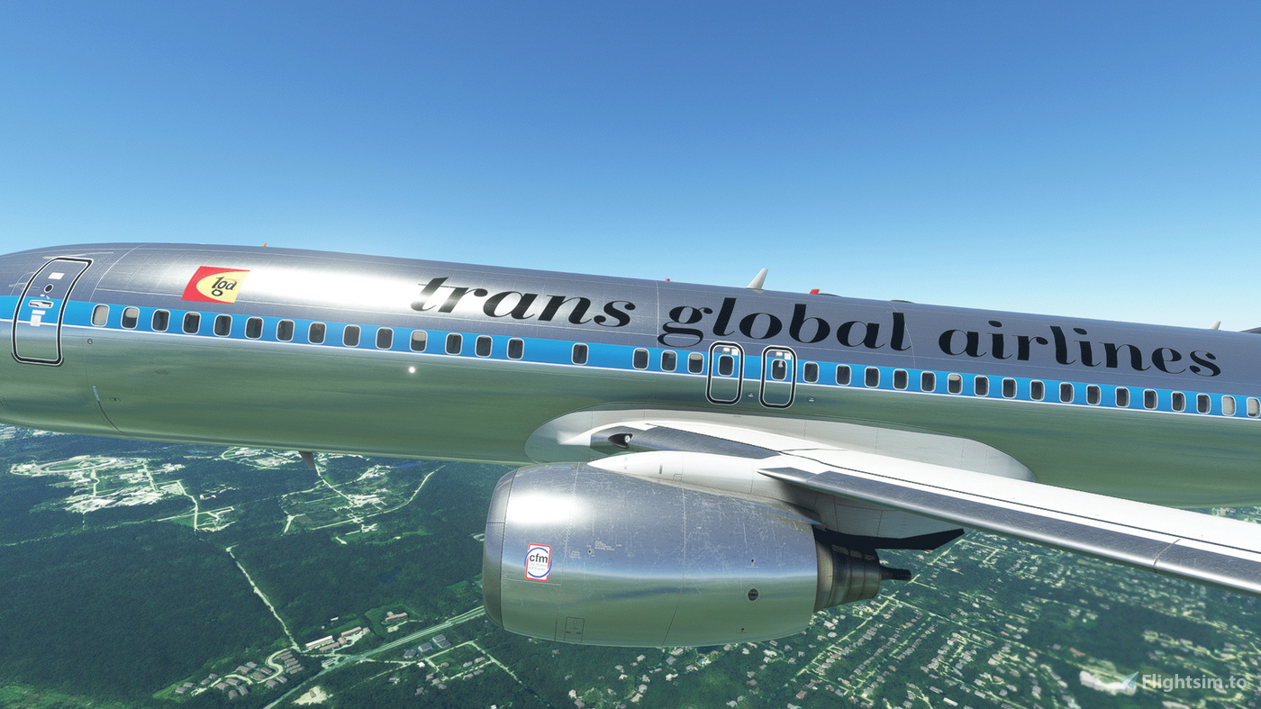 PMDG 737-800 w/ cabin Trans Global Airlines (N324F) for Microsoft ...