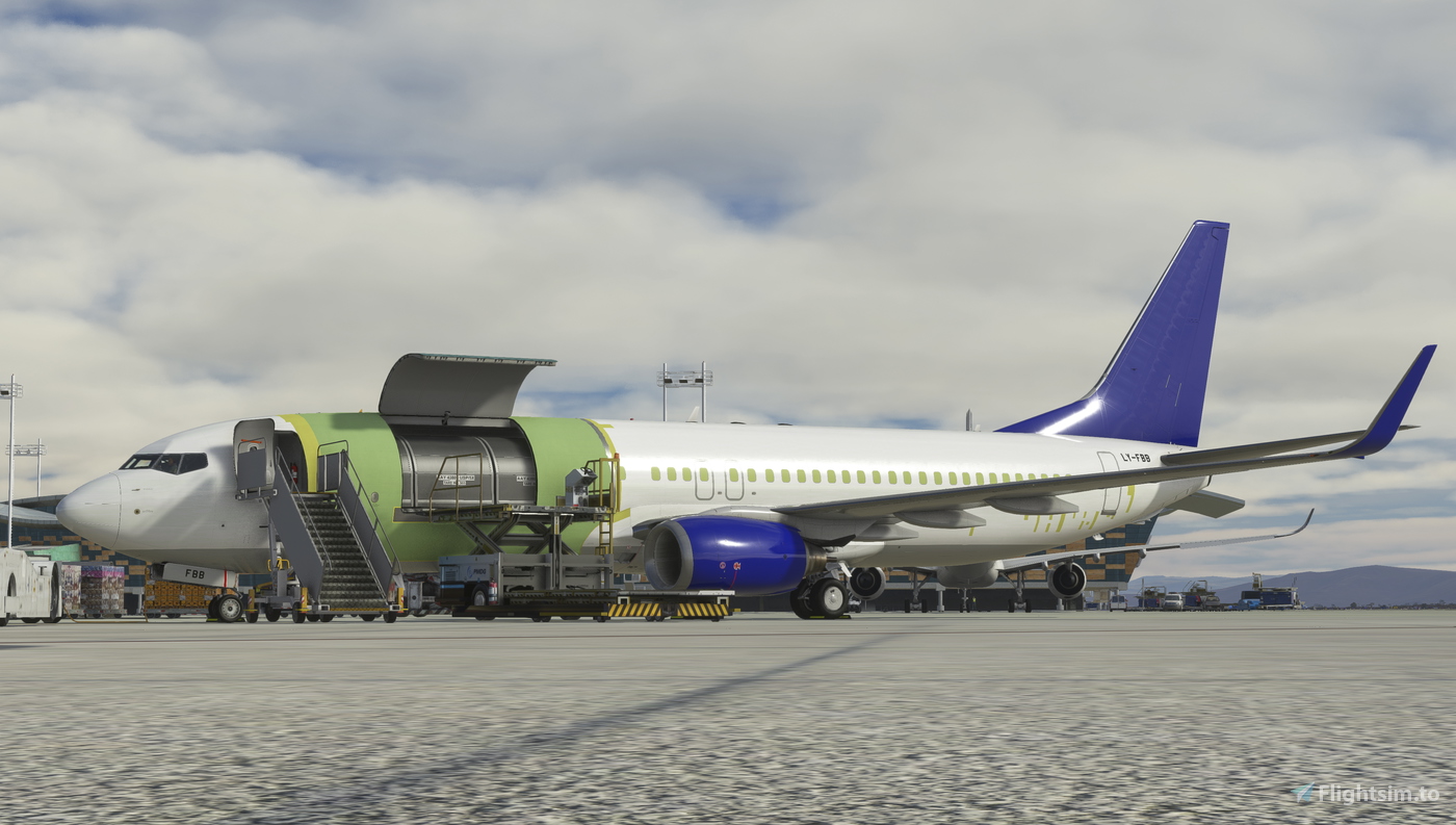 PMDG 737-800BCF AviaAM Leasing LY-FBB for Microsoft Flight Simulator | MSFS