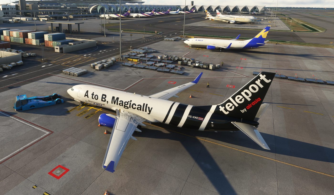 PMDG 737-800BDSF - K-Mile | HS-KME | AirBrush Simulator for Microsoft ...
