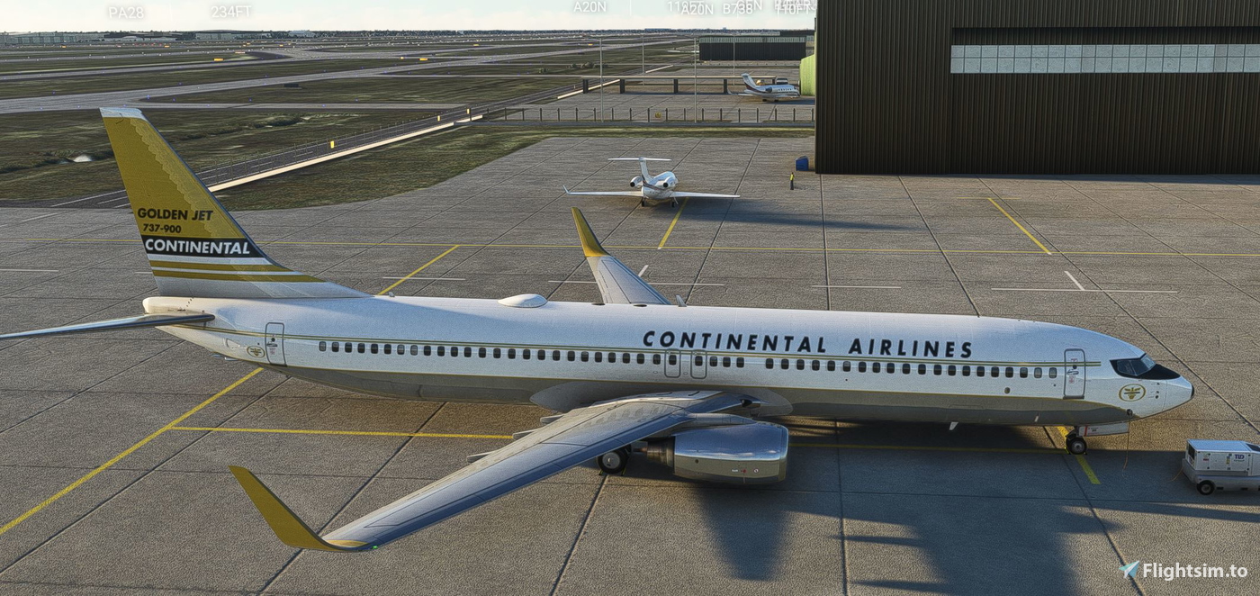 PMDG 737-900 Continental Airlines - Golden Jet Livery - N79402 for ...