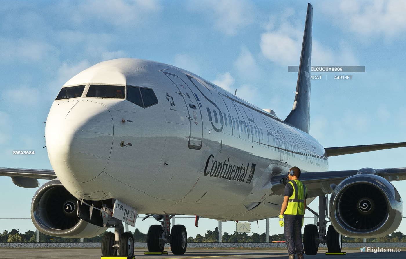 PMDG 737 Continental Airlines - Star Alliance Livery Pack for Microsoft ...