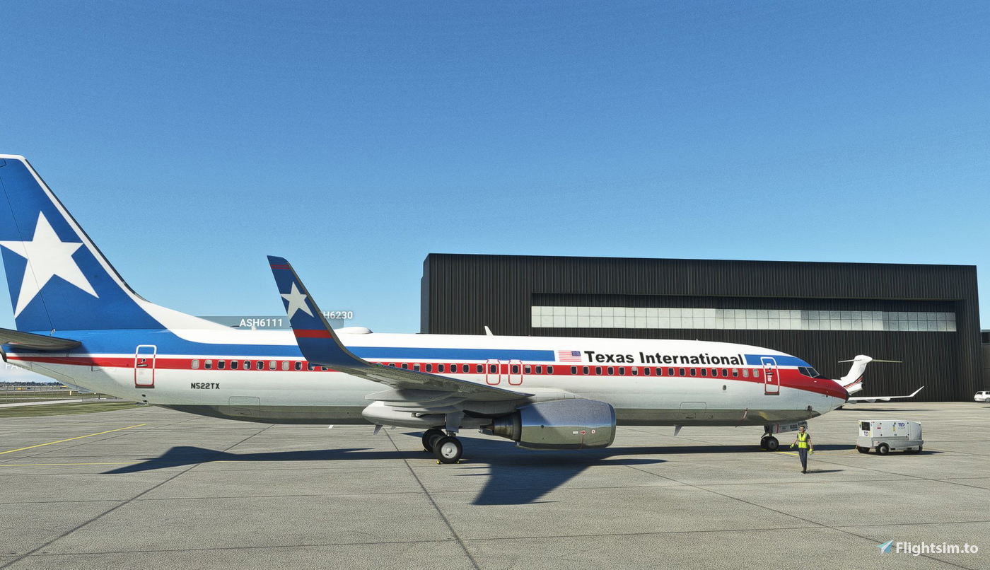 PMDG 737 Livery Pack for Texas International Airlines pour Microsoft ...
