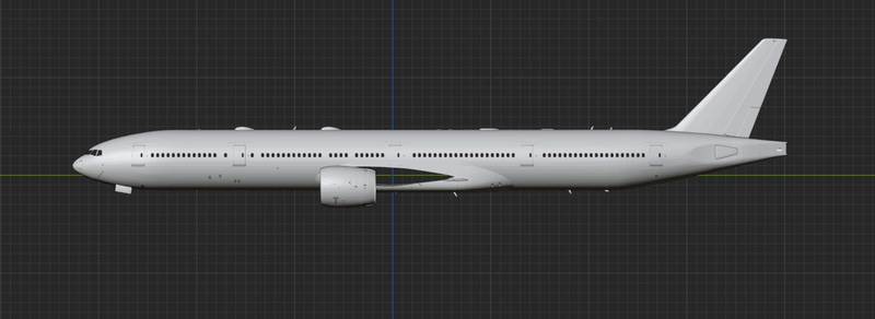 PMDG 777-300ER - Blender Model (basic) 8K for Microsoft Flight ...