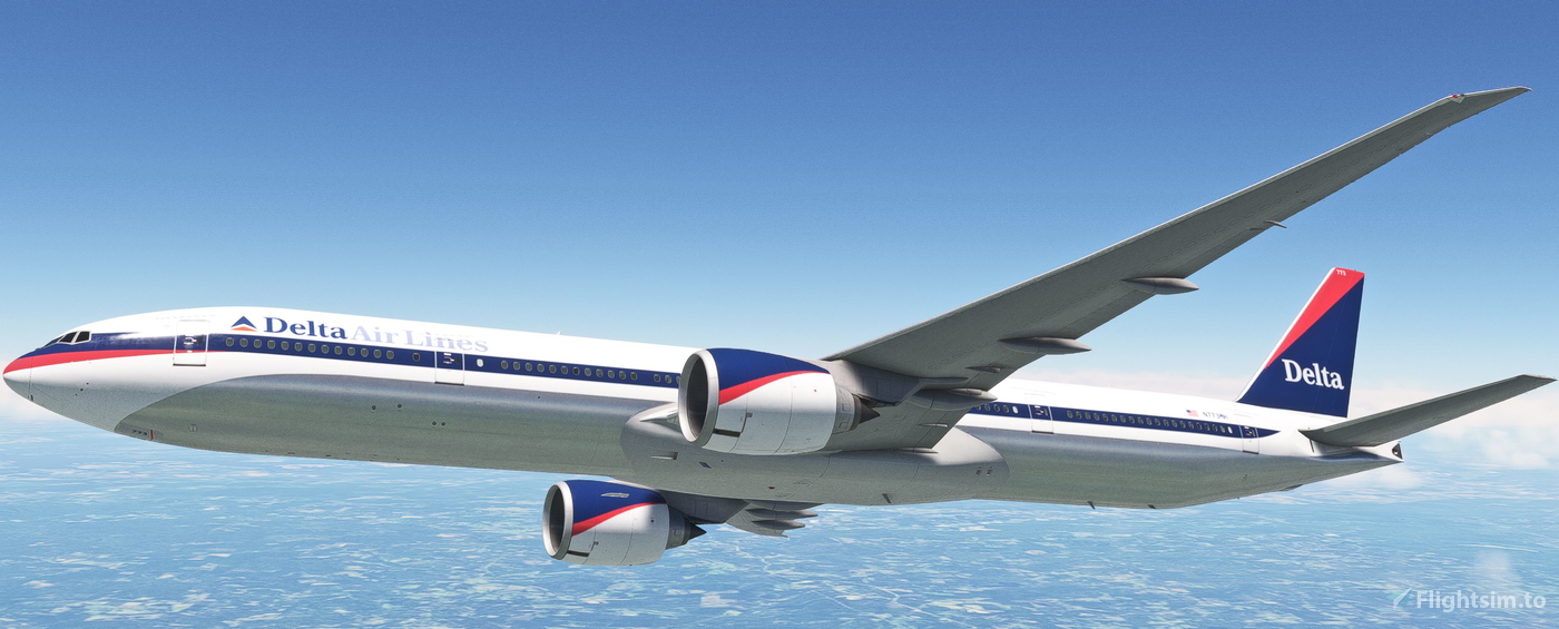 PMDG 777-300ER Delta Air Lines - Ron Allen/Interim Livery - Fictional ...