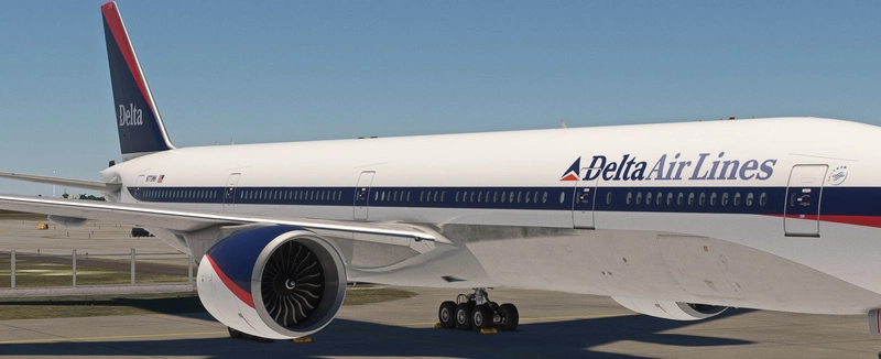 PMDG 777-300ER Delta Air Lines - Ron Allen/Interim Livery - Fictional ...