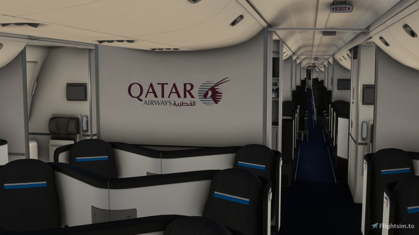 PMDG 777-300ER | Qatar Airways "oneworld" Livery (A7-BAB) for Microsoft Flight Simulator | MSFS