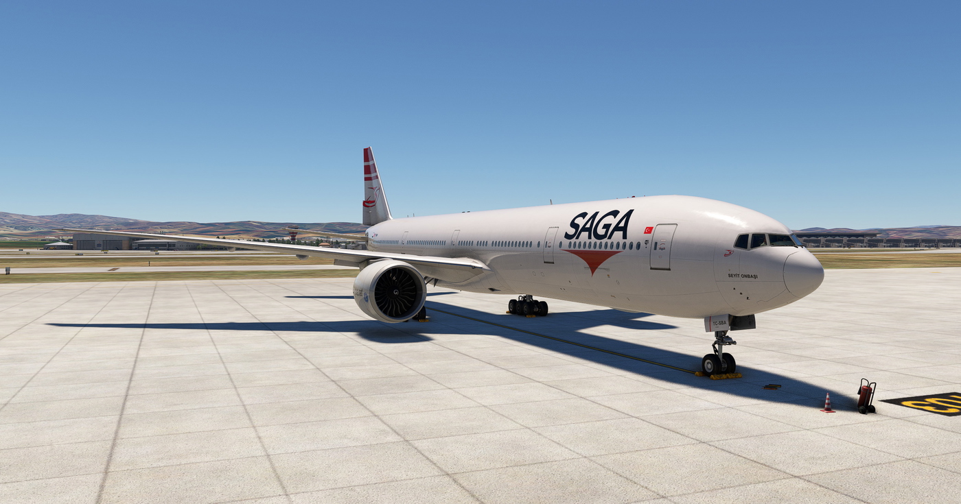 PMDG 777-300ER SAGA AIRLINES TC-SBA for Microsoft Flight Simulator | MSFS