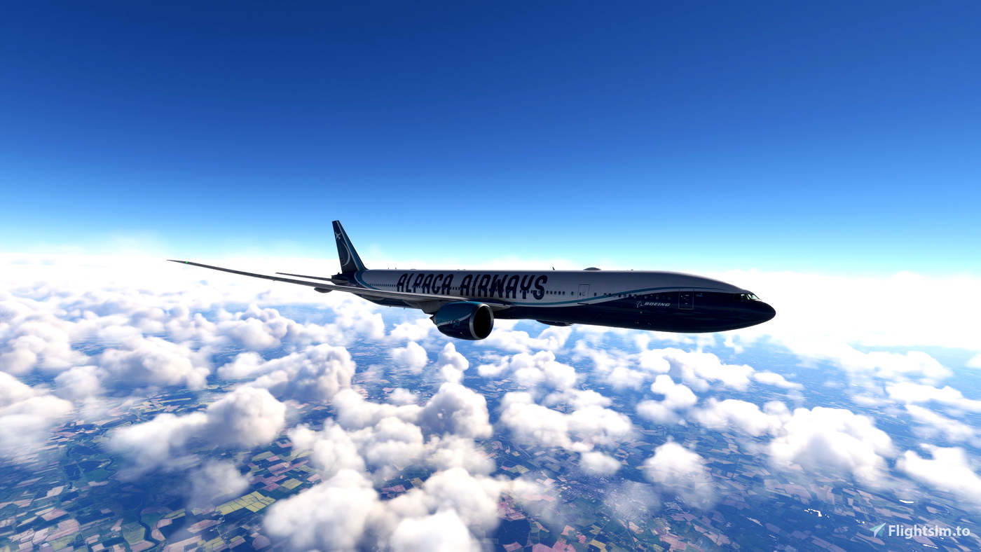 PMDG 777-300ER Alpaca Airways Corporate Livery (G-SWIM) for Microsoft ...