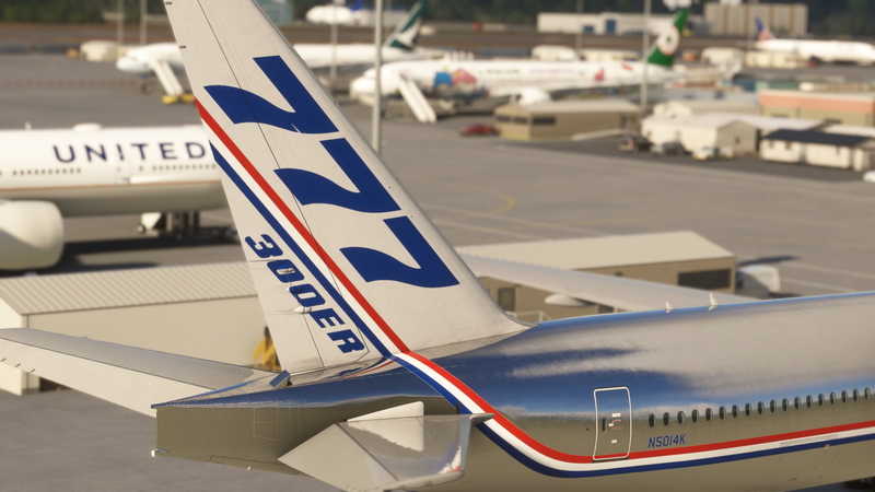 PMDG 777-300ER Boeing House Bare Metal (N5014K - 1997) [Fictional] for ...