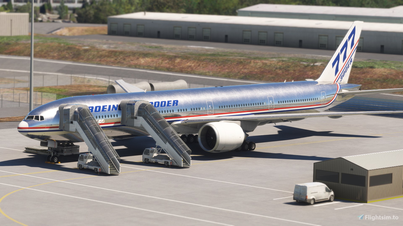 PMDG 777-300ER Boeing House Bare Metal (N5014K - 1997) [Fictional] 对于 ...