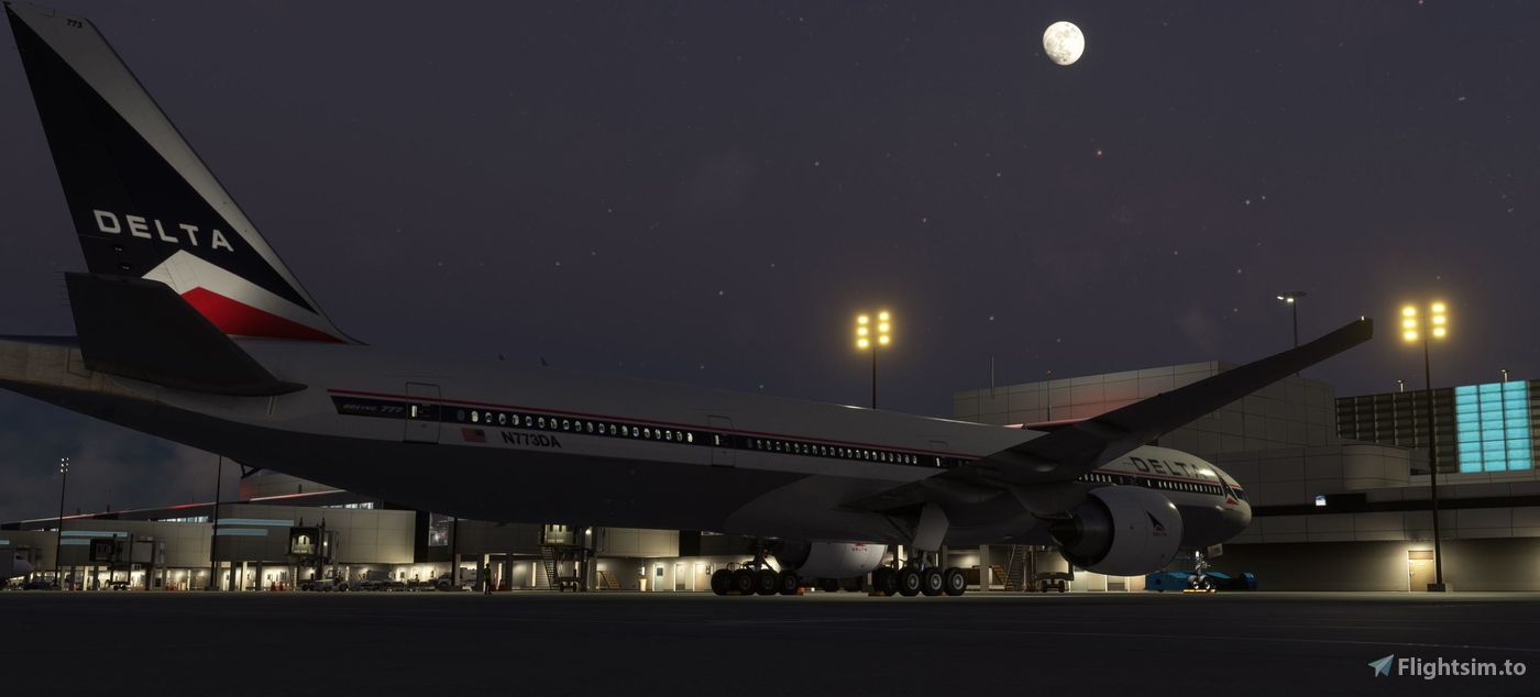 PMDG 777-300ER Delta Air Lines - Widget Livery Fictional - N773DA for ...