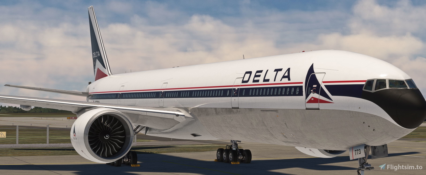 PMDG 777-300ER Delta Air Lines - Widget Livery Fictional - N773DA for ...