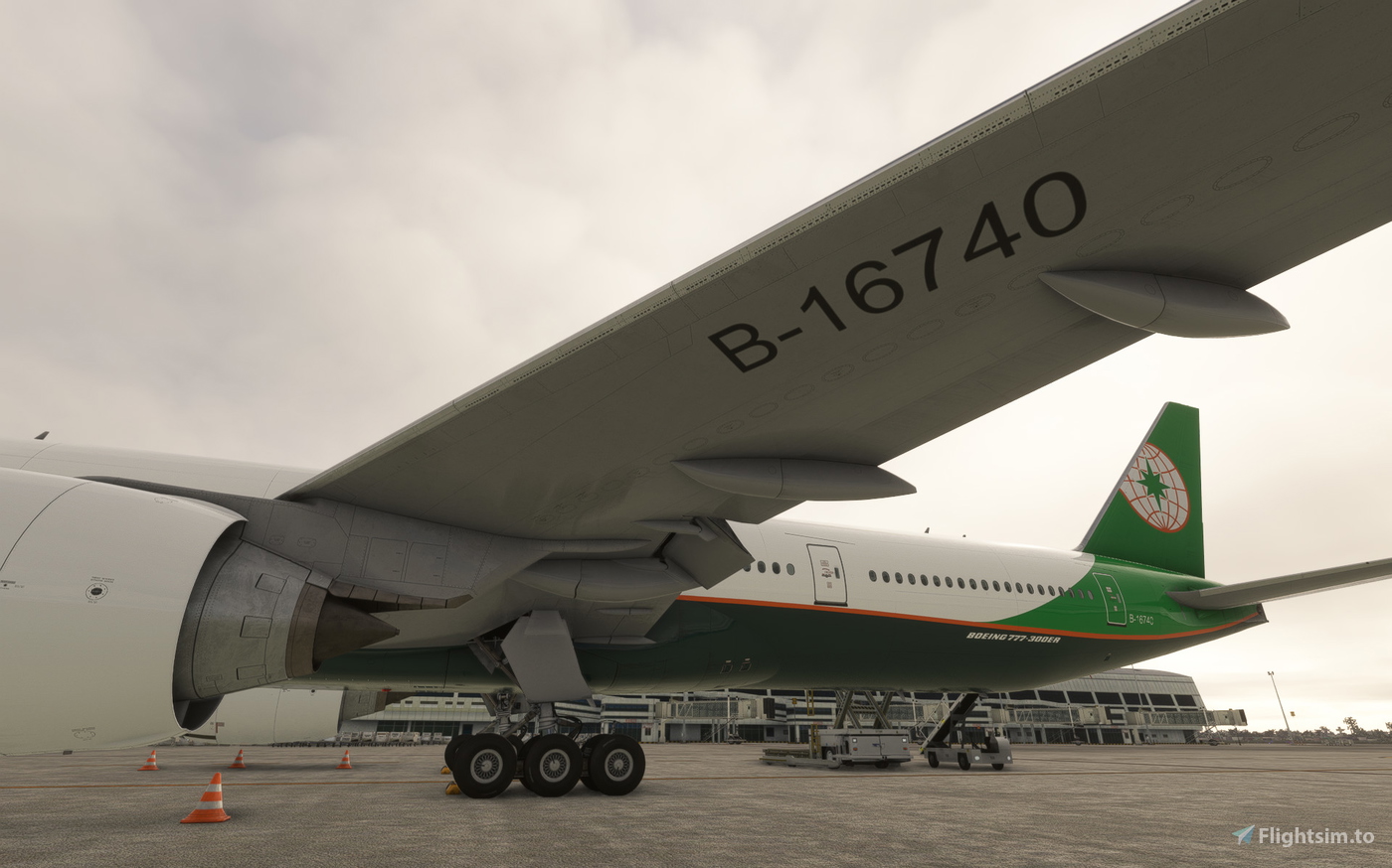 PMDG 777-300ER EVA Air B-16740 对于 Microsoft Flight Simulator | MSFS
