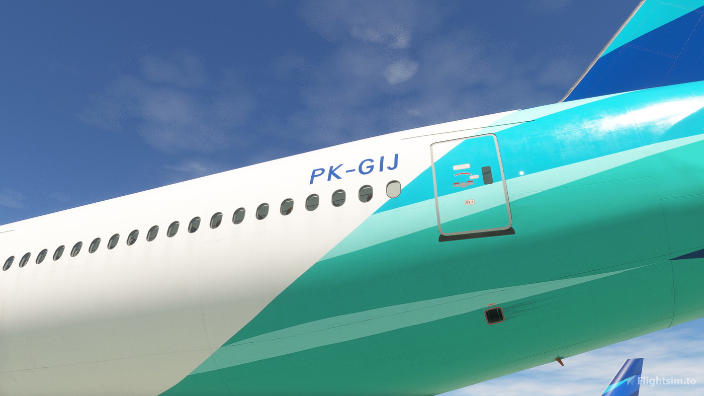 PMDG 777-300ER Garuda Indonesia "Ayo Pakai Masker" livery PK-GIJ for ...