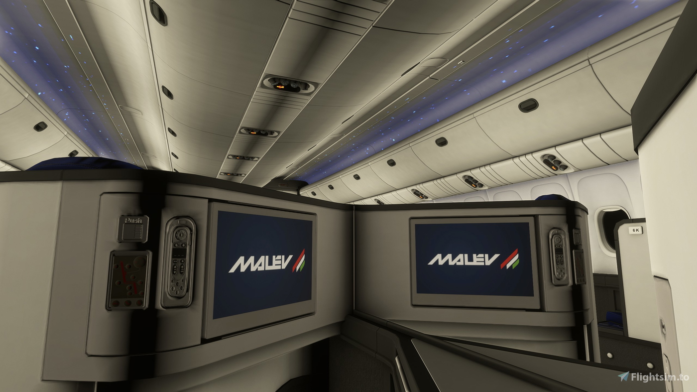 PMDG 777-300ER Malev Fictional Livery (incl. Cabin) für Microsoft ...