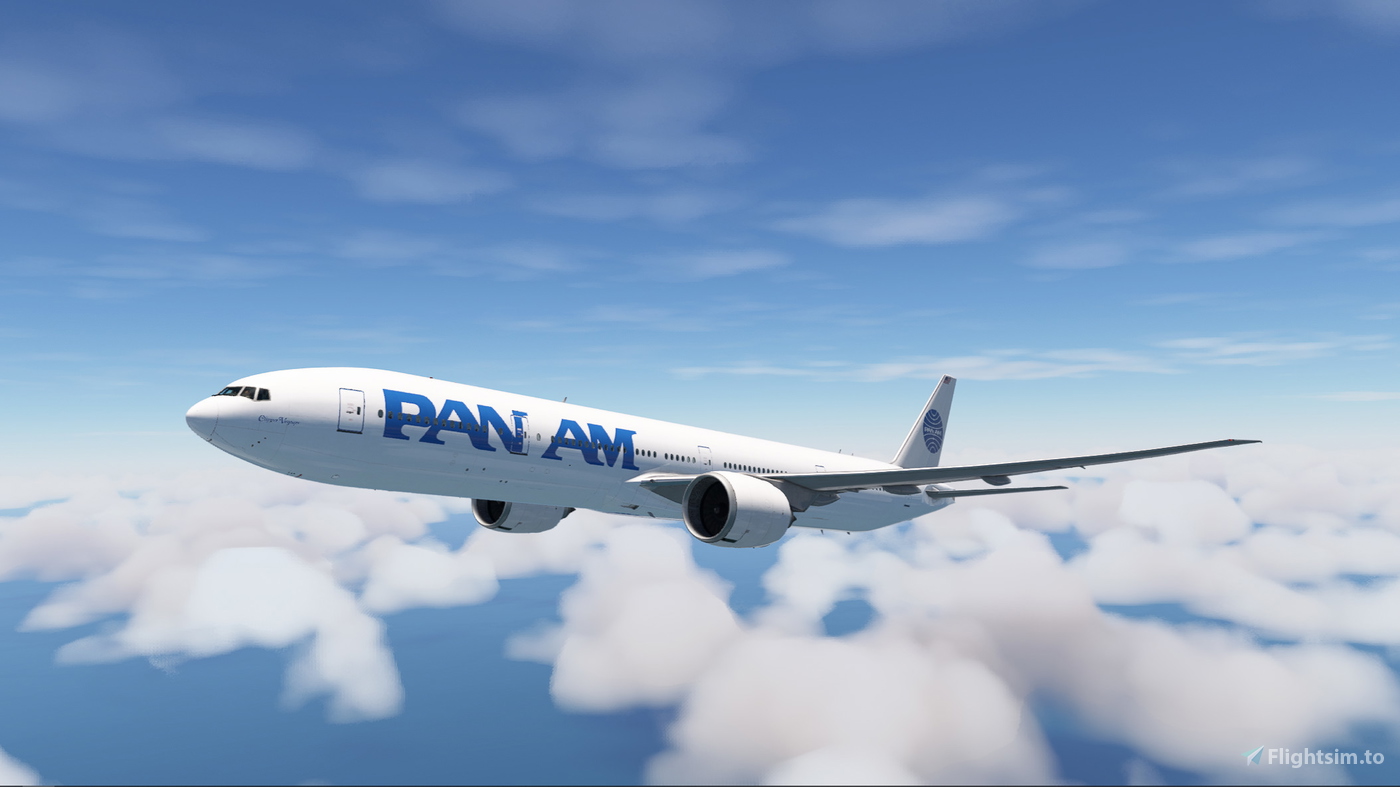 PMDG 777-300ER Pan Am (Clipper Voyager N658PA) for Microsoft Flight Simulator | MSFS