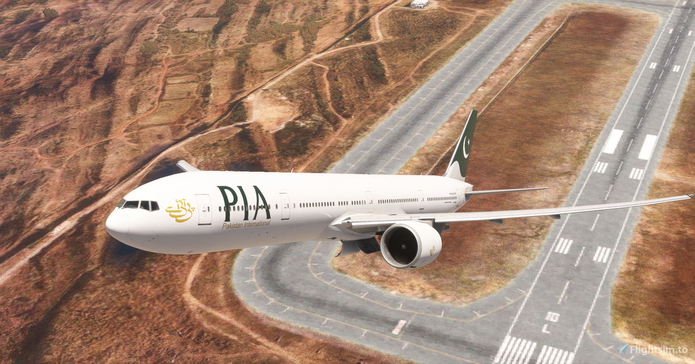 PMDG 777-300ER PIA AP-BMS EUROWHITE DIRTY (w/CABIN) | BY PIA VIRTUAL ...