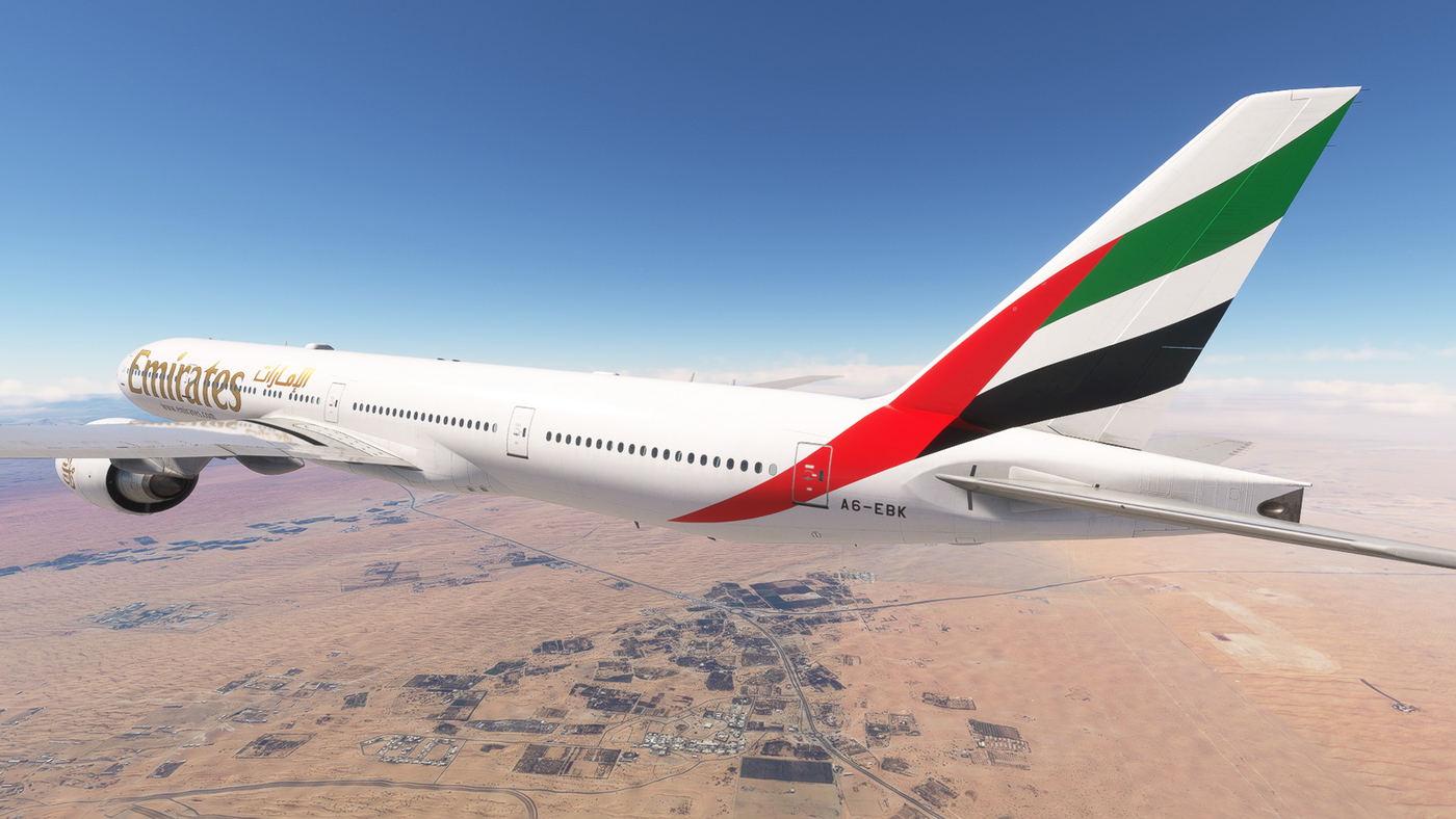 PMDG 777-300ER w/ cabin Emirates complete fleet for Microsoft Flight ...