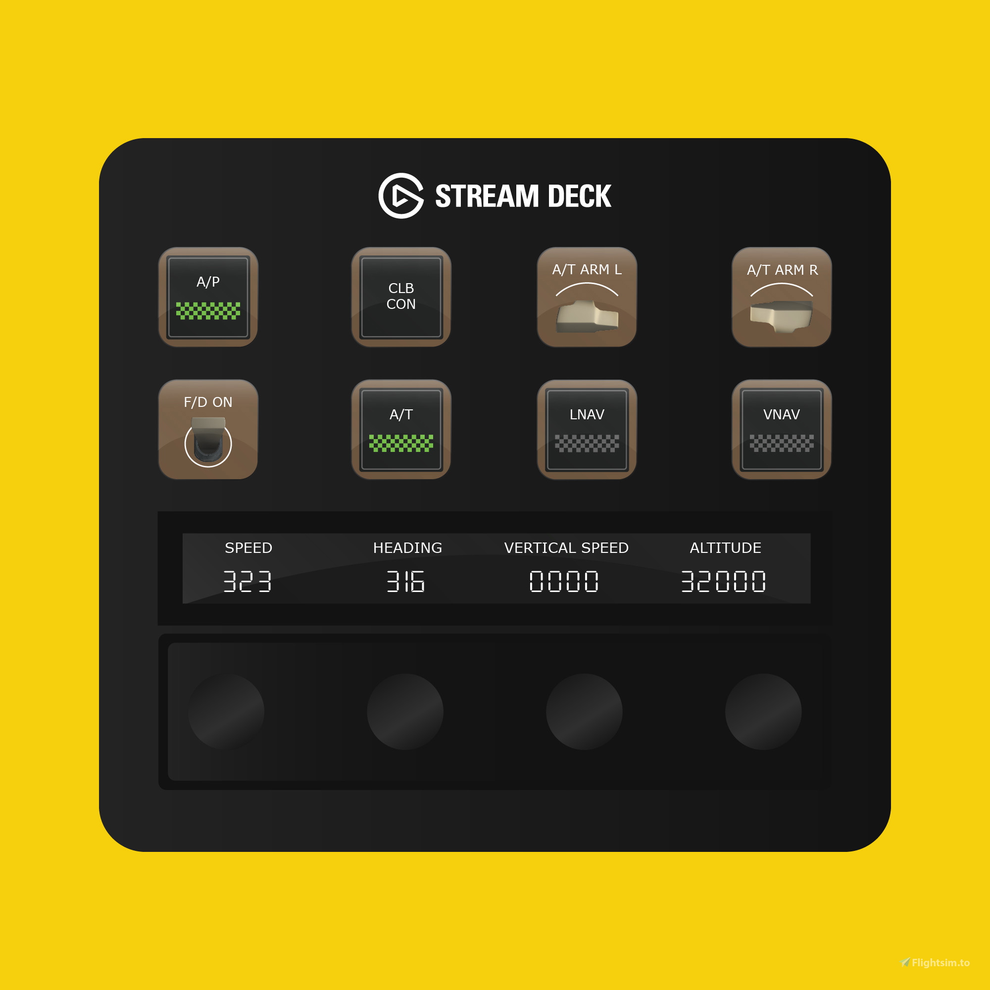 Flight Panels - PMDG 777 Stream Deck + Autopilot Panel (Tan) for ...