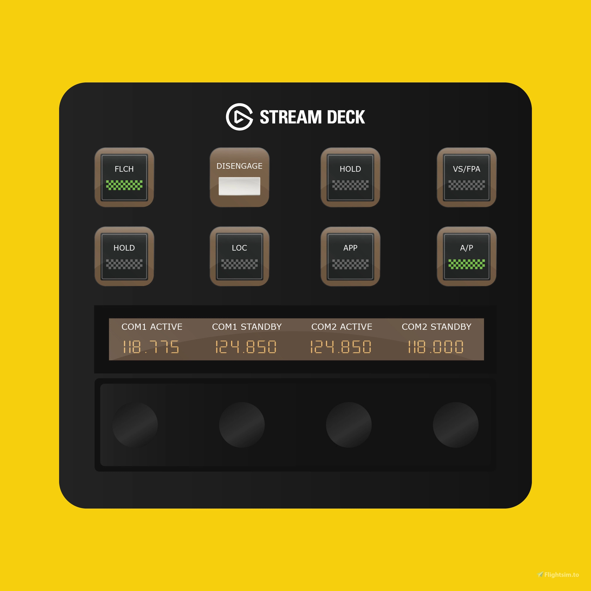 Flight Panels - PMDG 777 Stream Deck + Autopilot Panel (Tan) for ...