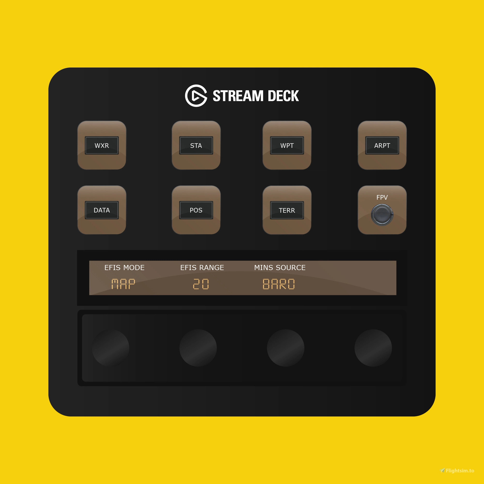 Flight Panels - PMDG 777 Stream Deck + Autopilot Panel (Tan) for ...