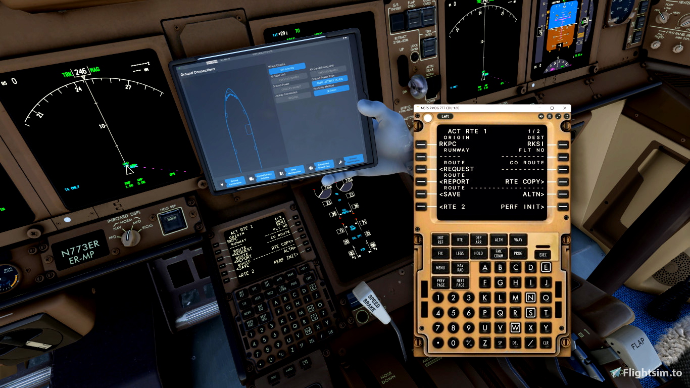 PMDG 77W CDU for Microsoft Flight Simulator | MSFS