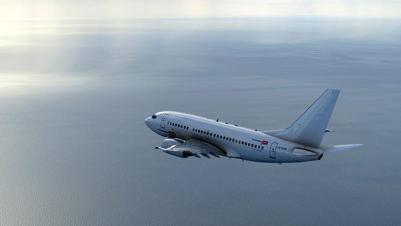 PMDG B737-600 | Norwegian White Livery LN-KKW for Microsoft Flight ...