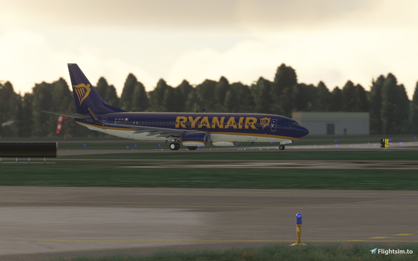 PMDG Boeing 737-800 Ryanair Blue Livery for Microsoft Flight Simulator ...