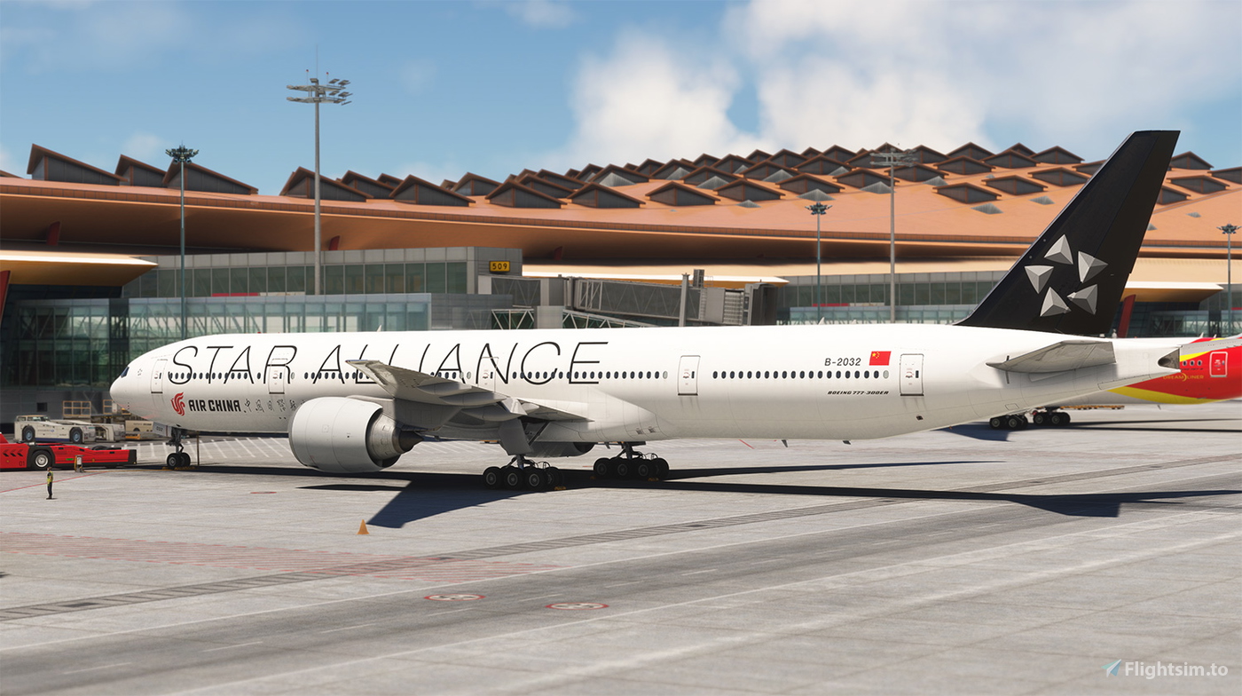 PMDG B777-300ER | Air China | STAR ALLIANCE | B-2032 for Microsoft ...