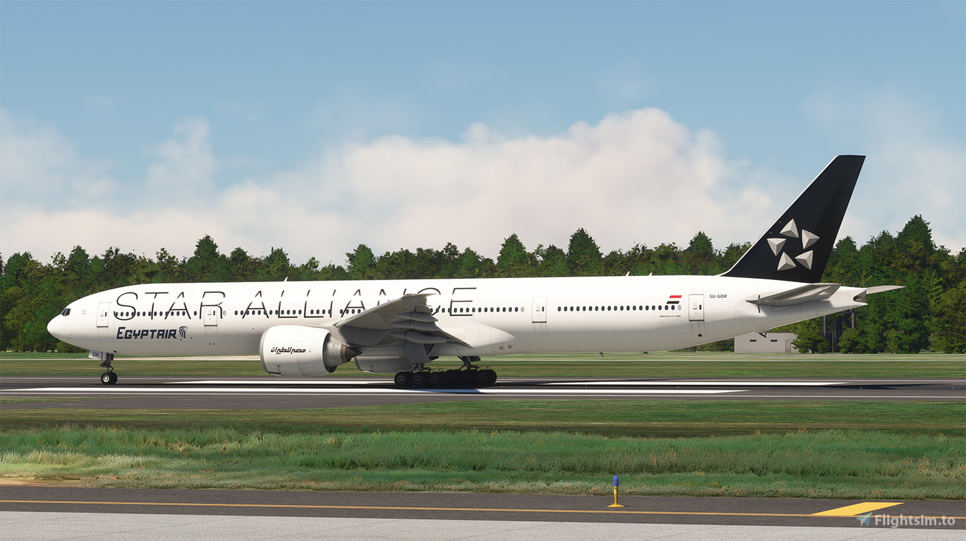 PMDG B777-300ER | EgyptAir | STAR ALLIANCE | SU-GDR for Microsoft Flight Simulator | MSFS