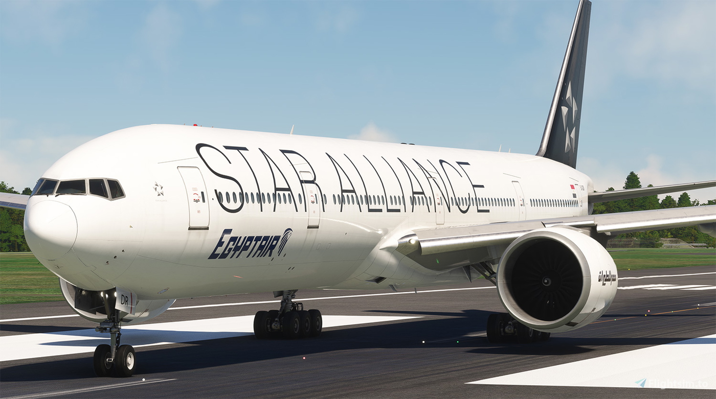 PMDG B777-300ER | EgyptAir | STAR ALLIANCE | SU-GDR for Microsoft Flight Simulator | MSFS