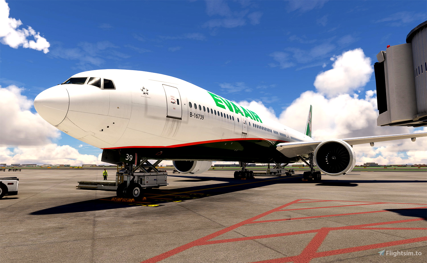 PMDG B777-300ER | EVA Air | B-16739 per Microsoft Flight Simulator | MSFS