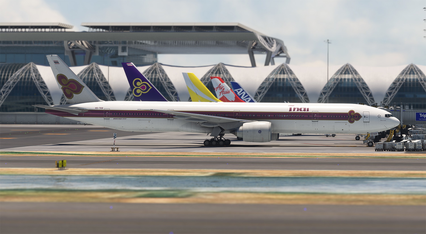 PMDG B777-300ER | Thai Airways Int'l | Old Livery | HS-TKB for ...