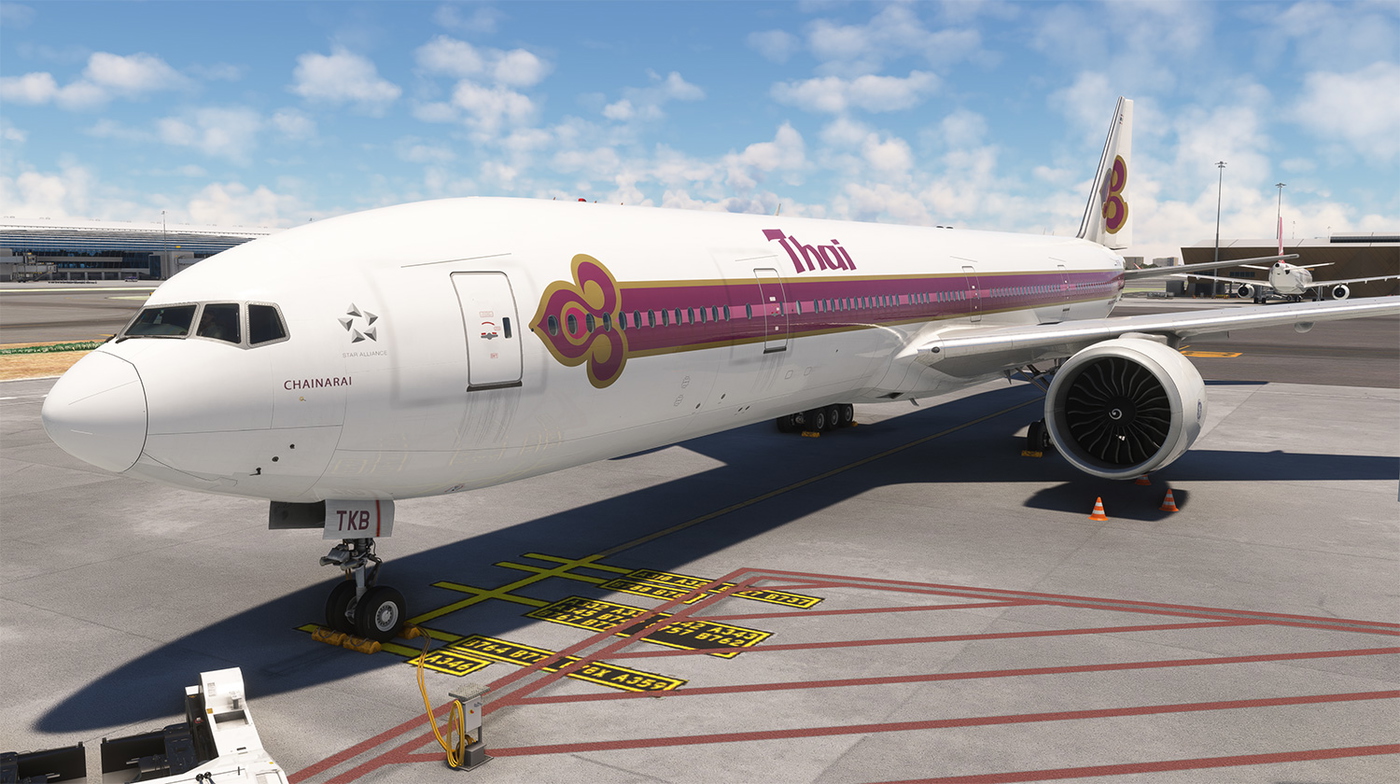 PMDG B777-300ER | Thai Airways Int'l | Old Livery | HS-TKB for ...