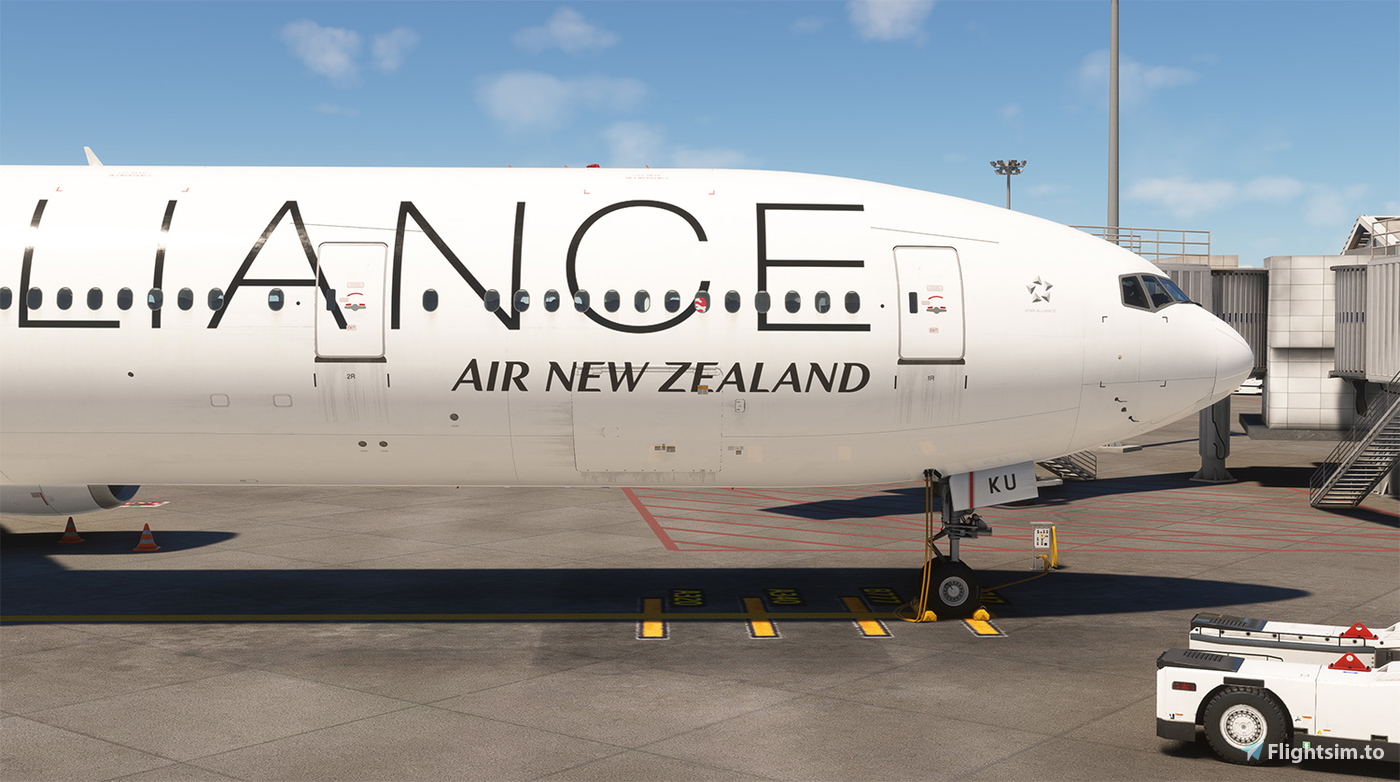 PMDG B777-300ER | Air New Zealand | STAR ALLIANCE | ZK-OKU för ...