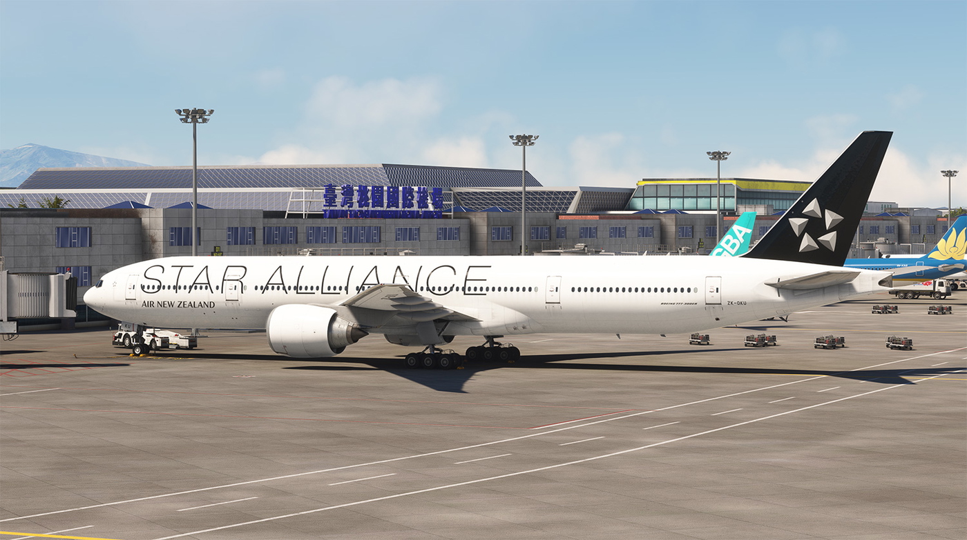 PMDG B777-300ER | Air New Zealand | STAR ALLIANCE | ZK-OKU för ...