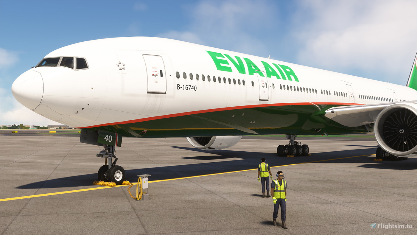 PMDG B777-300ER | EVA Air | B-16740 for Microsoft Flight Simulator | MSFS