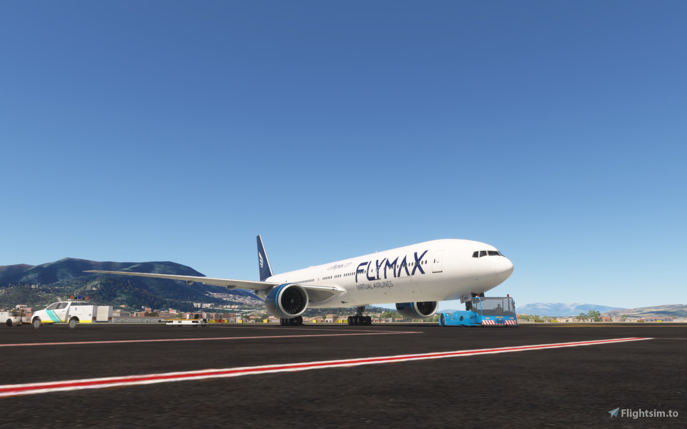 PMDG B777-300ER FLYMAX BRANCO for Microsoft Flight Simulator | MSFS