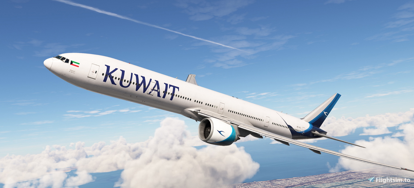PMDG B777-300ER Kuwait Airways 9K-AOJ for Microsoft Flight Simulator | MSFS