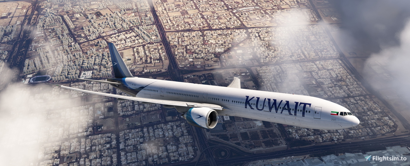 PMDG B777-300ER Kuwait Airways 9K-AOJ for Microsoft Flight Simulator | MSFS