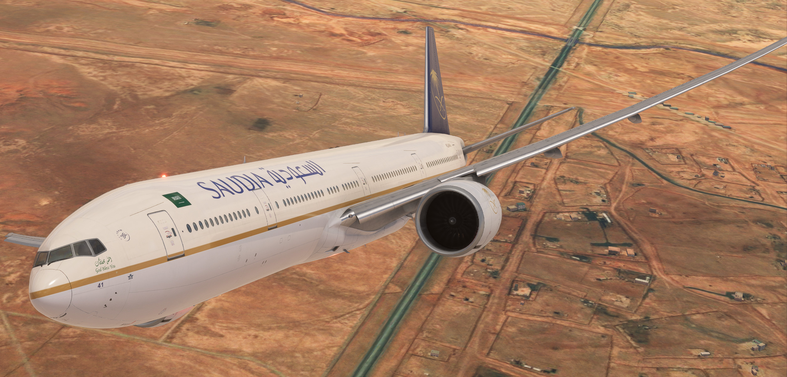 PMDG B777-300ER Saudi Arabian Airlines HZ-AK41 | w/Cabin | Requested ...