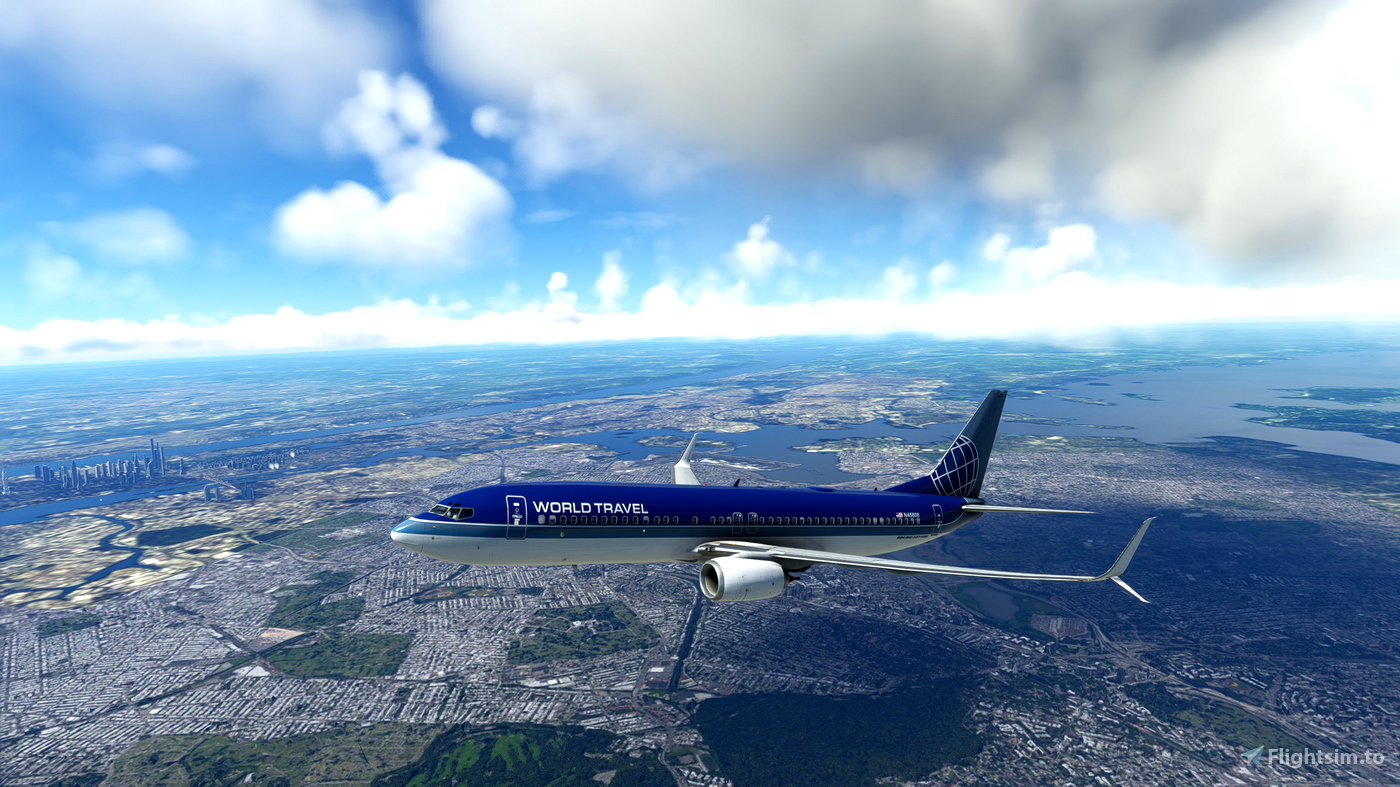 PMDG Boeing 737-800 SSW World Travel Airlines Livery (FSX/MSFS Modern Style) para Microsoft ...
