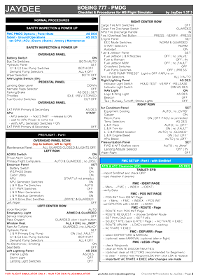 CRJ 700 Beginners Guide - Checklist & Procedures for Microsoft Flight ...