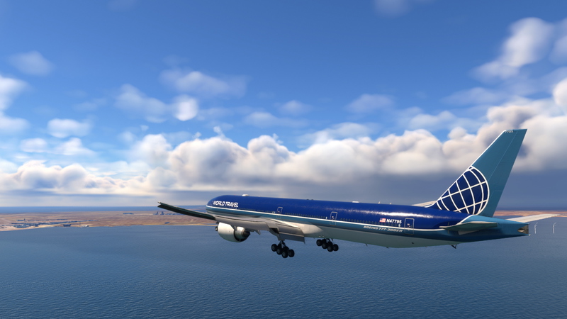PMDG Boeing 777-300ER World Travel Airlines Livery (FSX/MSFS Modern ...